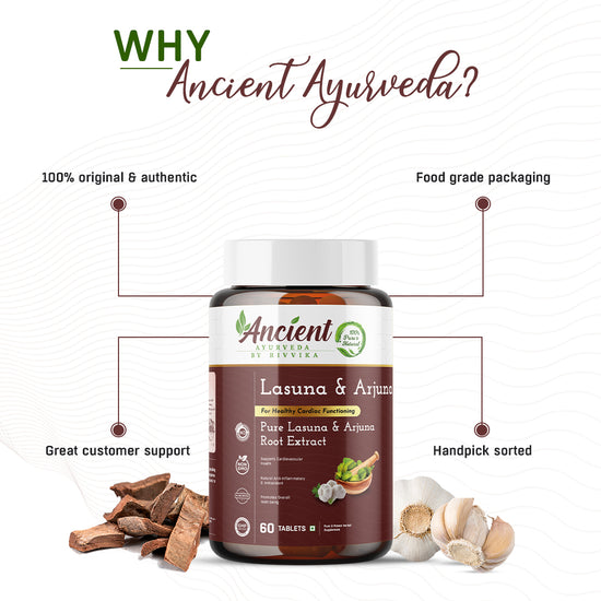 Lasuna & Arjuna Tablets– Ancient Ayurveda